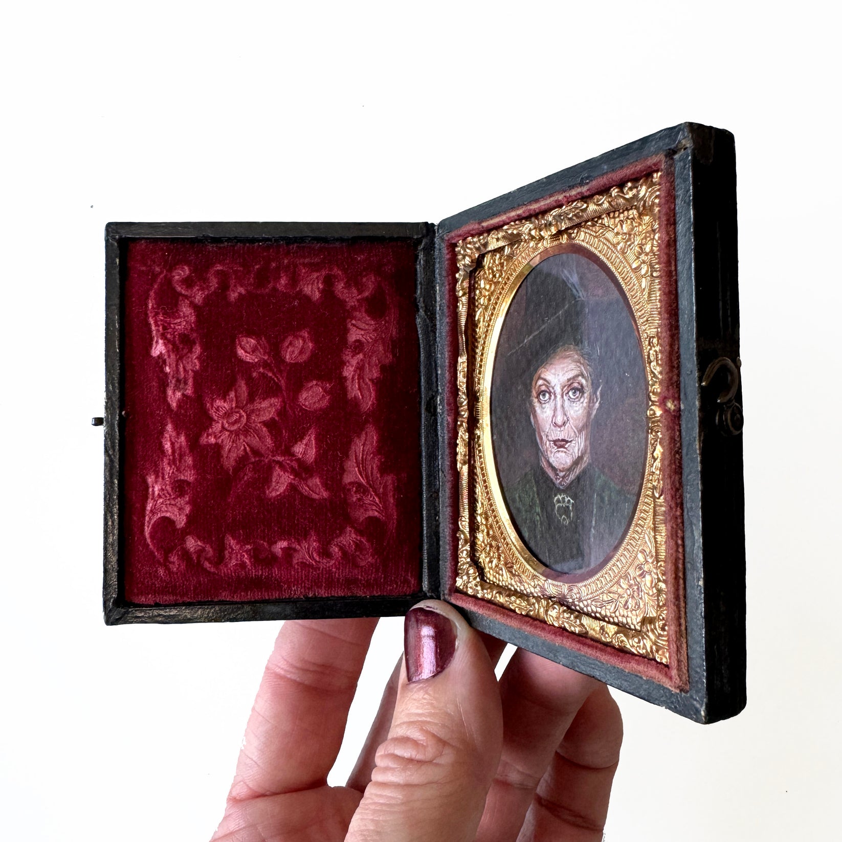 Magical Miniatures : The Professor - original miniature acrylic painti ...